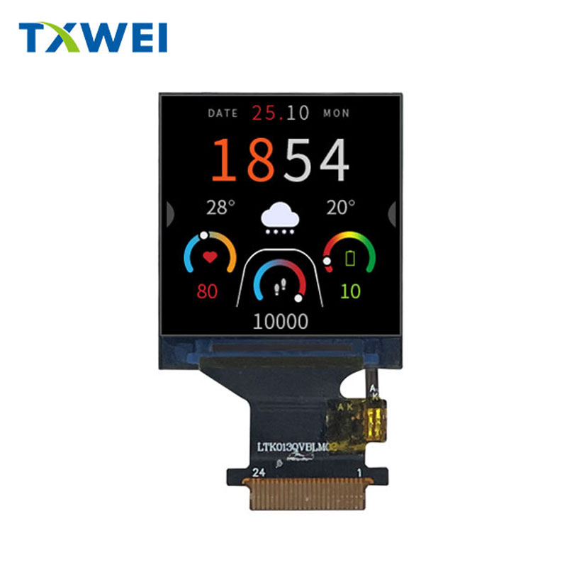 1.3 inch IPS LCD screen TFT square 240 * 240 dot matrix serial port ...